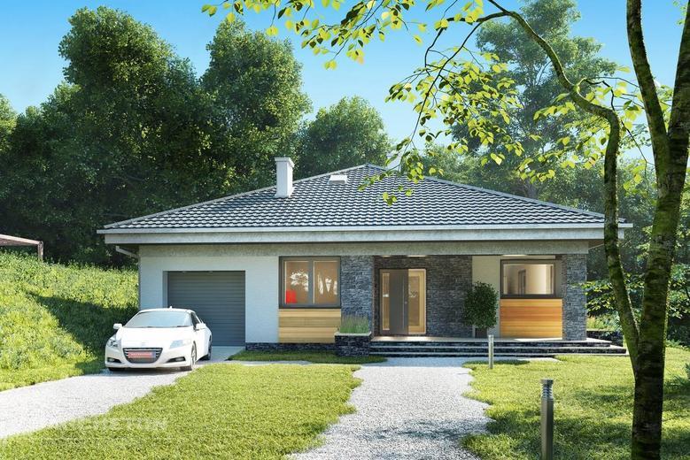 projekt domu AN1758 Blanka (wer.tech.2) (1758) - Murator projekty