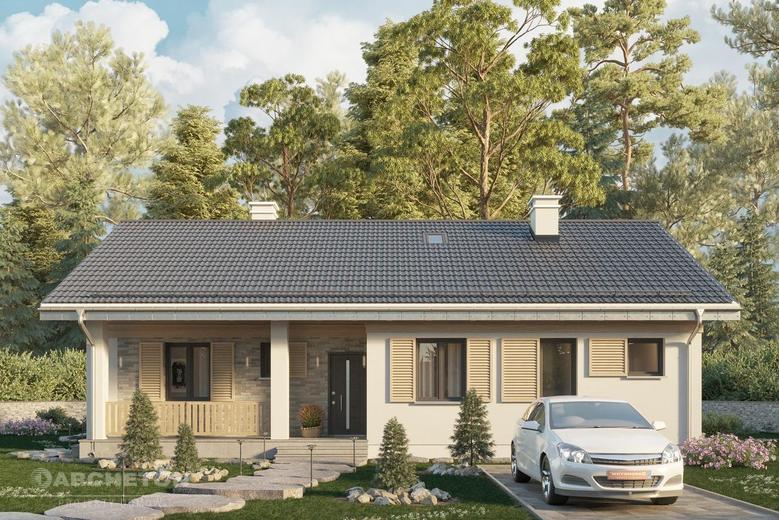 projekt domu AN1391 Modrzyk 2 Eko (1391) - Murator projekty