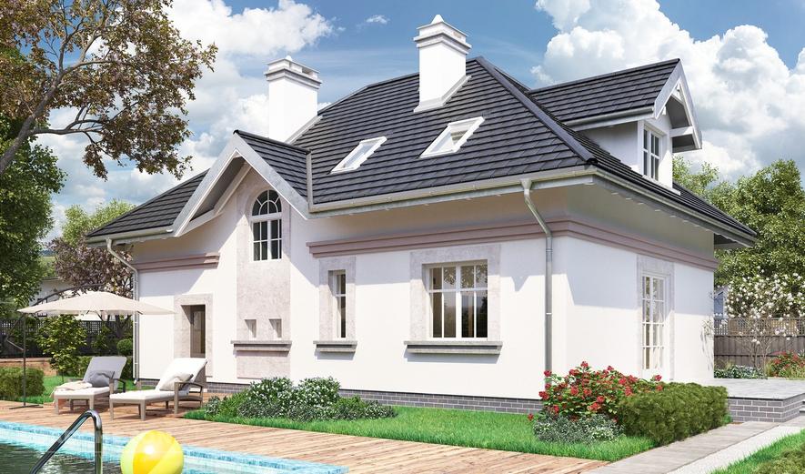 projekt domu AN871 Nowy Dworek-2 (871) - Murator projekty