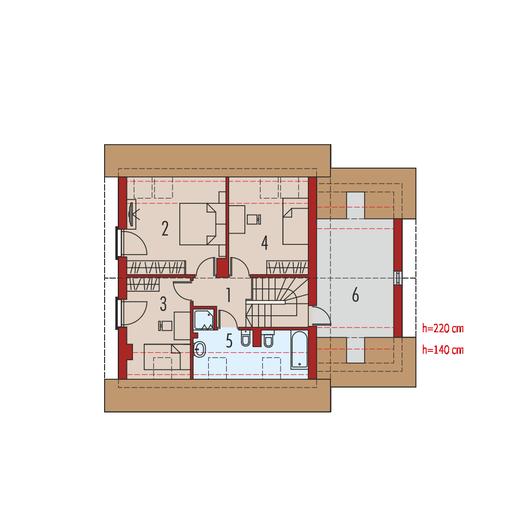 projekt domu AG134 E3 G1 ECONOMIC (wersja A) - Murator projekty