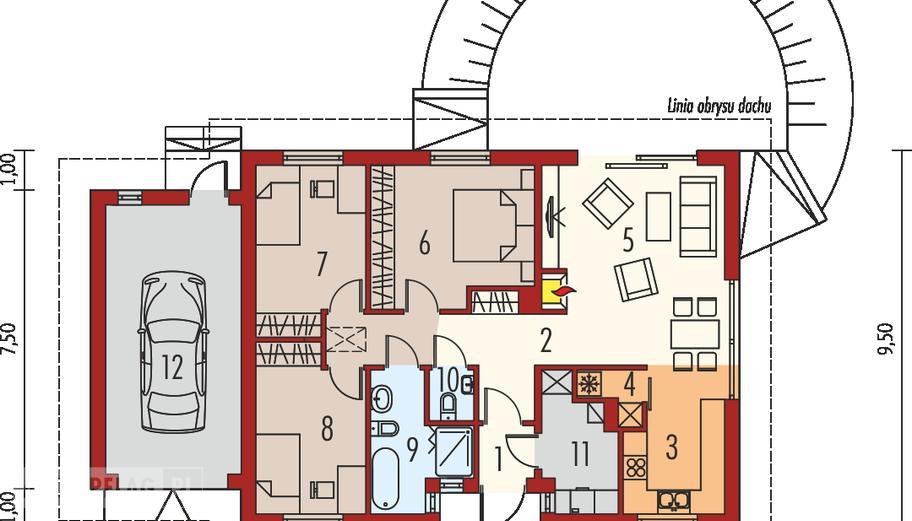projekt domu AG080 Erin II G1 - Murator projekty