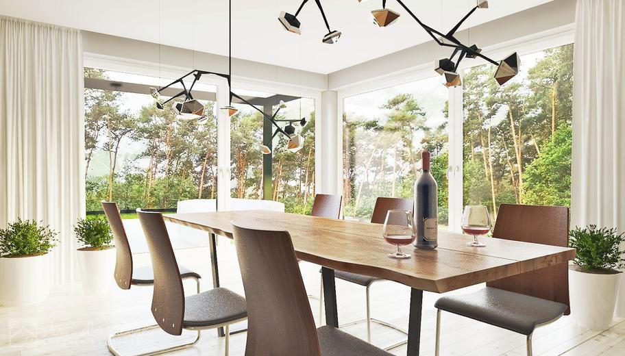 projekt domu DD1597 Magnetyt z garażem 2-st. [A] - Murator projekty