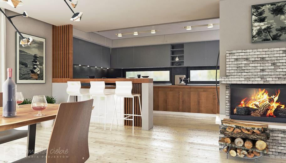 projekt domu DD1597 Magnetyt z garażem 2-st. [A] - Murator projekty