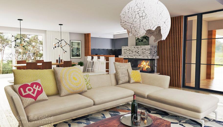 projekt domu DD1597 Magnetyt z garażem 2-st. [A] - Murator projekty