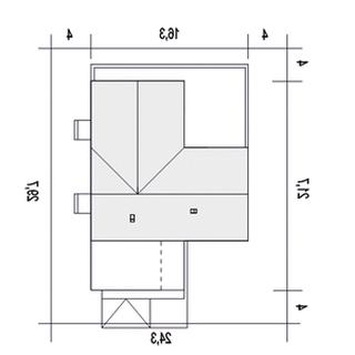 projekt domu DD1597 Magnetyt z garażem 2-st. [A] - Murator projekty