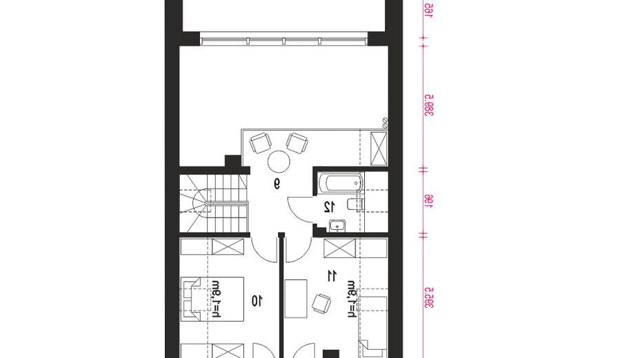 projekt domu DD1593 Vikka bez garażu [B] - Murator projekty
