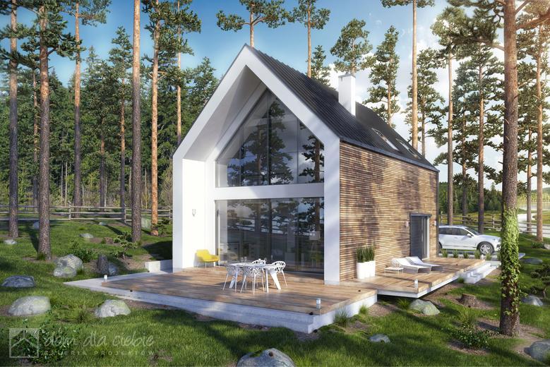 projekt domu DD1593 Vikka bez garażu [B] - Murator projekty