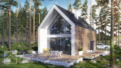 projekt domu DD1593 Vikka bez garażu [B] - Murator projekty