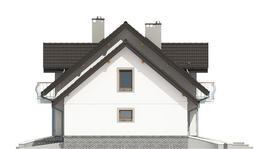 projekt domu DD1408 Dom Dla Ciebie 3 z garażem 1-st. [A] - Murator projekty