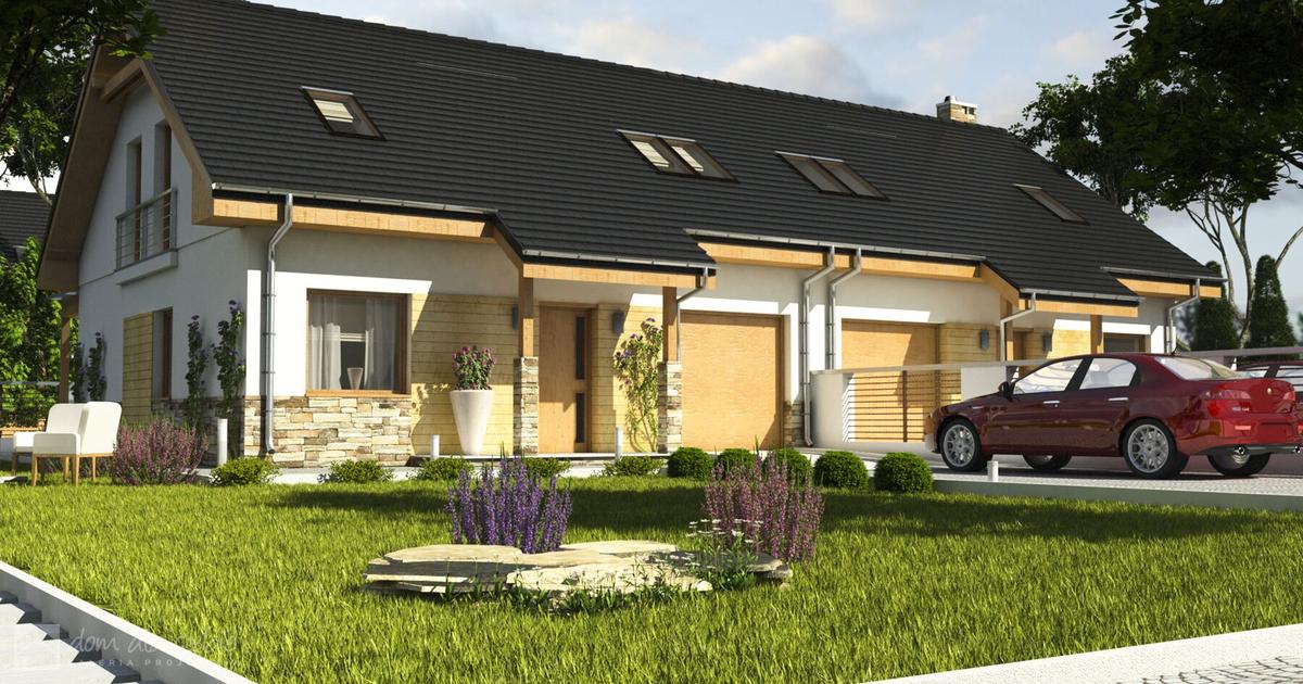 projekt domu DD1081 Jarząbek II z garażem 1-st. [A-BL1] - Murator projekty