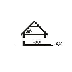 projekt domu DD1597 Magnetyt z garażem 2-st. [A] - Murator projekty
