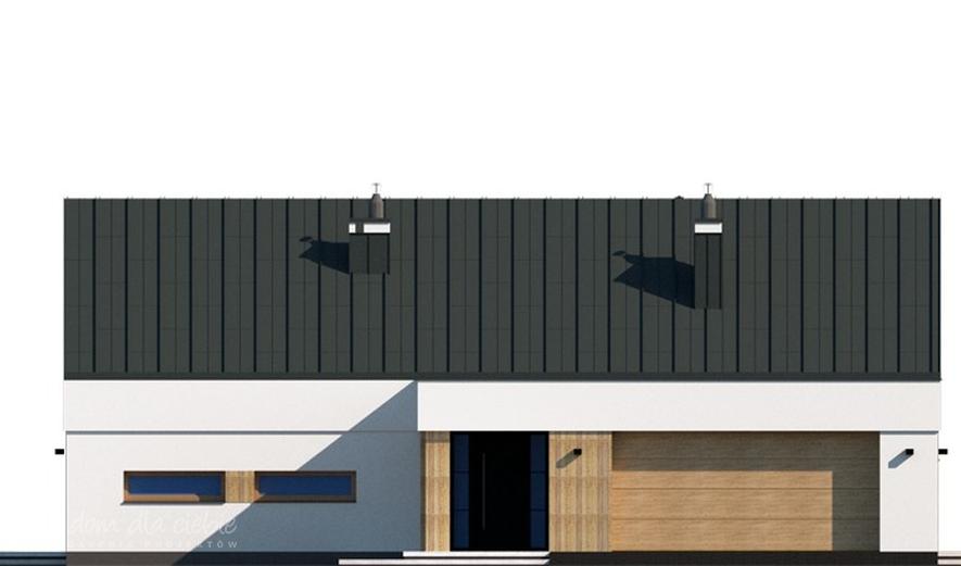 projekt domu DD1597 Magnetyt z garażem 2-st. [A] - Murator projekty