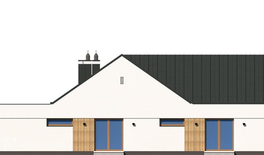 projekt domu DD1597 Magnetyt z garażem 2-st. [A] - Murator projekty