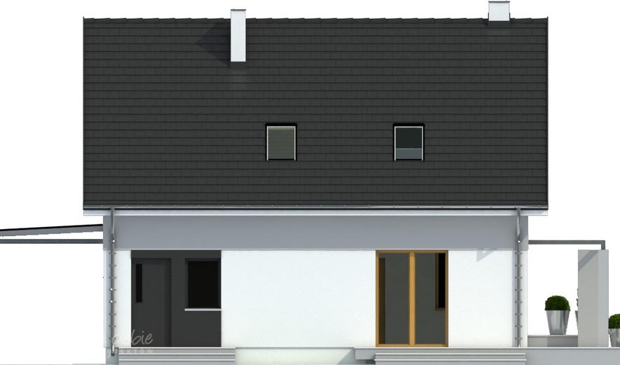 projekt domu DD1354 Monika II z garażem i wiatą [A1] - Murator projekty