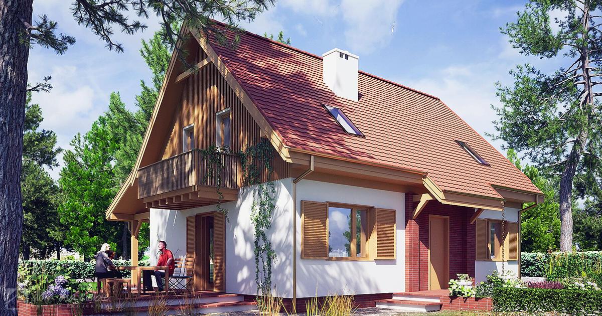 projekt domu DD1766 Rodzynka bez garażu [B] - Murator projekty