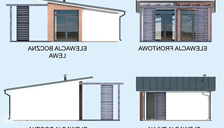 projekt gospodarczy PEG681 Kuchnia letnia / Budynek gospodarczy KL2 - Murator projekty