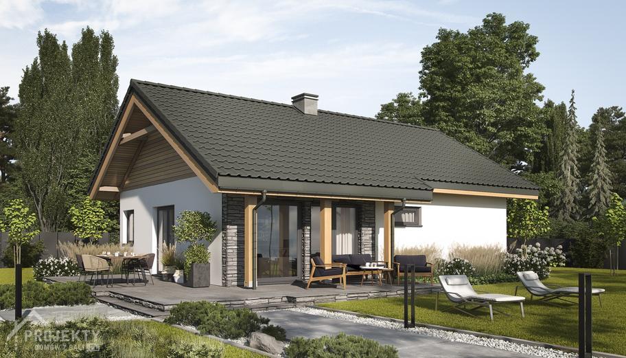 projekt domu AV365 Projekt domu L-241 mur - Murator projekty