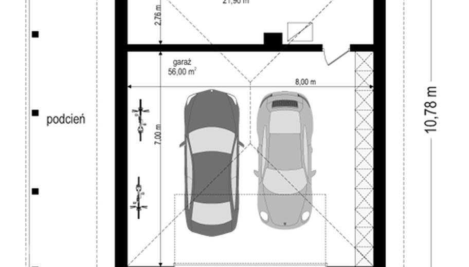 projekt domu MG23070 Rezydencja Parkowa 4 - Murator projekty
