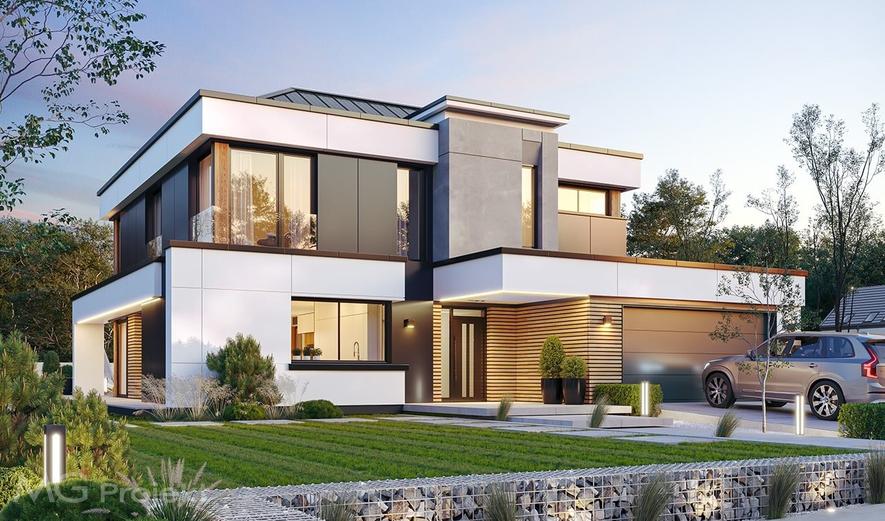 projekt domu MG0652 Willa Floryda 6 - Murator projekty