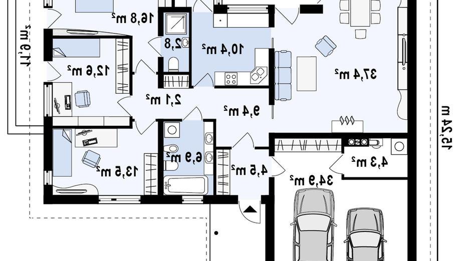 projekt domu Z144 Projekt domu Z144 - Murator projekty