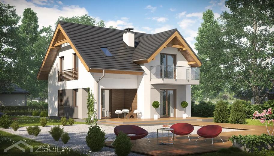 projekt domu Z163 Projekt domu Z163 - Murator projekty