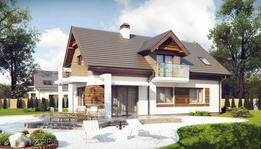 projekt domu Z223D Projekt domu Z223 D - Murator projekty