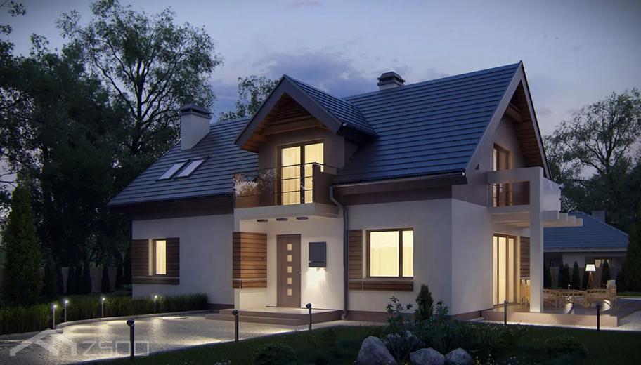 projekt domu Z223D Projekt domu Z223 D - Murator projekty