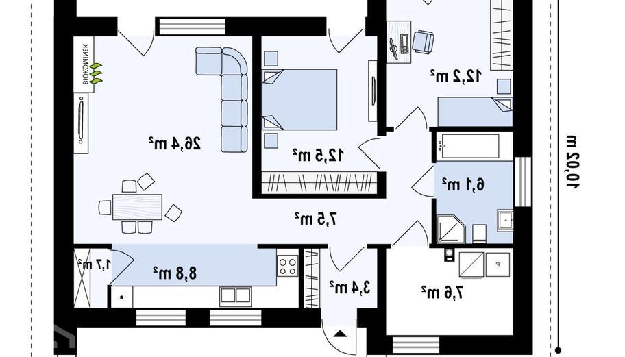 projekt domu Z261 Projekt domu Z261 - Murator projekty