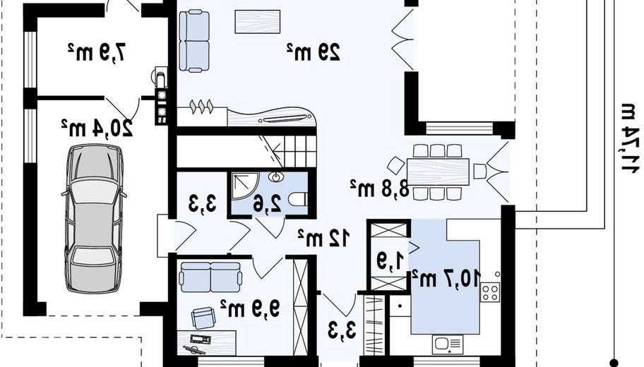 projekt domu Z283 Projekt domu Z283 - Murator projekty
