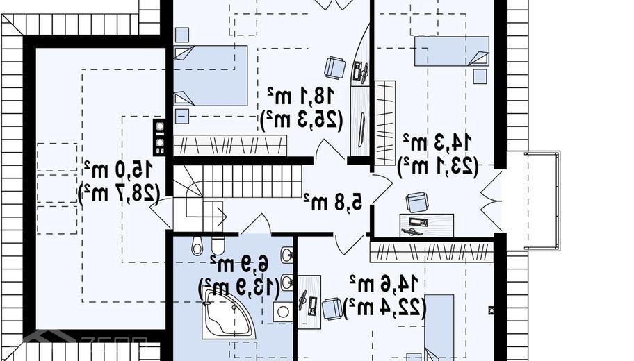 projekt domu Z283 Projekt domu Z283 - Murator projekty