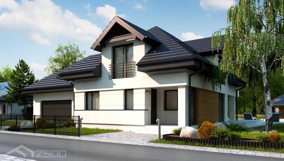 projekt domu Z284GP2 Projekt domu Z284 GP2 - Murator projekty