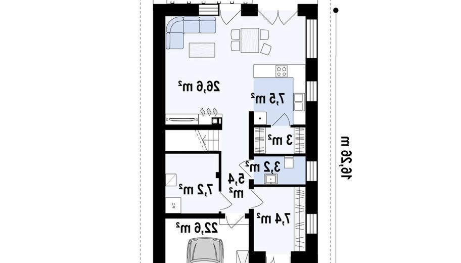 projekt domu Z299 Projekt domu Z299 - Murator projekty