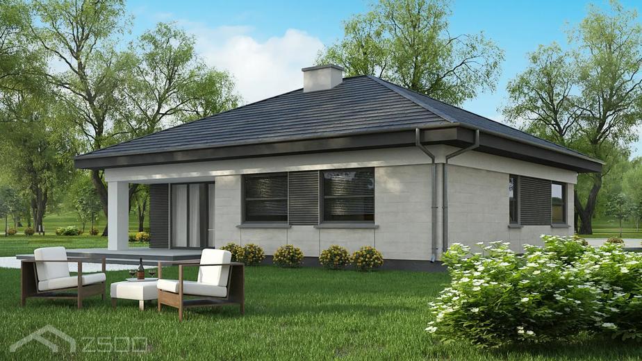 projekt domu Z332D Projekt domu Z332 D - Murator projekty