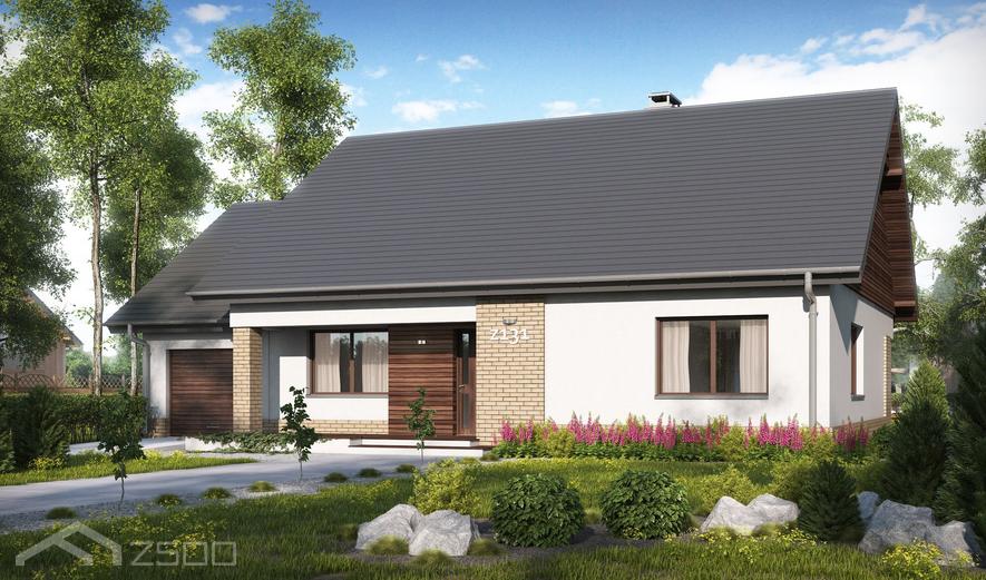 projekt domu Z131D Projekt domu Z131 D - Murator projekty