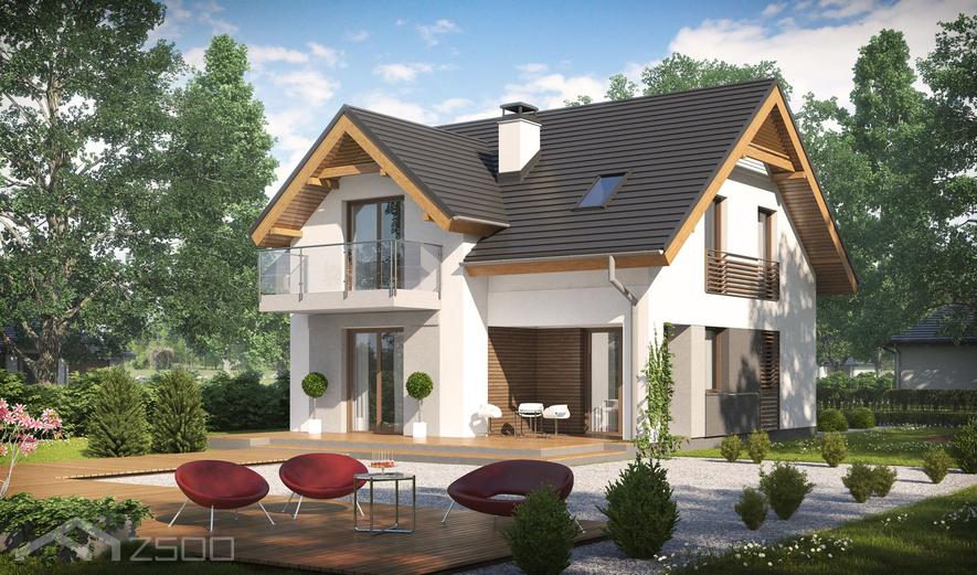 projekt domu Z163 Projekt domu Z163 - Murator projekty