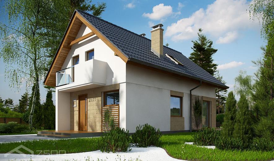 projekt domu Z177+ Projekt domu Z177 + - Murator projekty