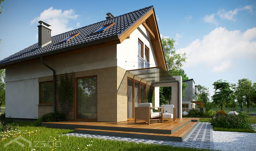projekt domu Z177DGL Projekt domu Z177 D GL - Murator projekty