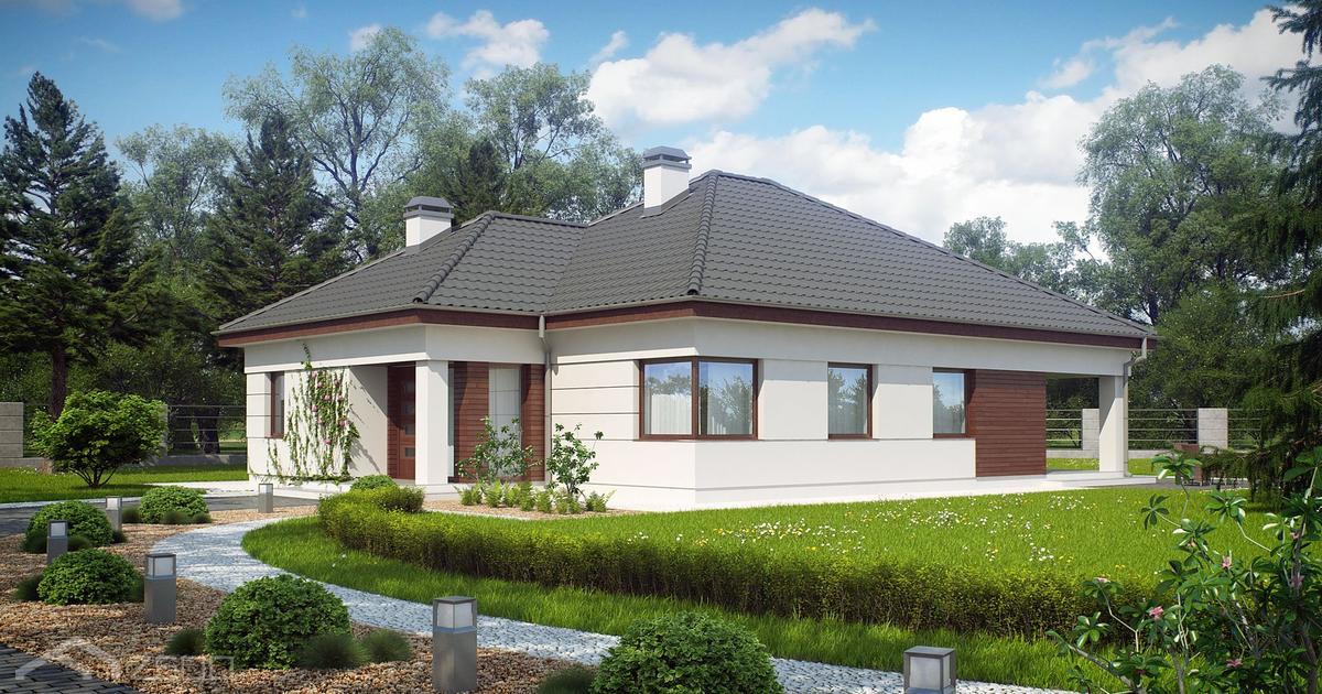projekt domu Z195D Projekt domu Z195 D - Murator projekty
