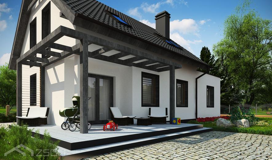 projekt domu Z212GL Projekt domu Z212 GL - Murator projekty