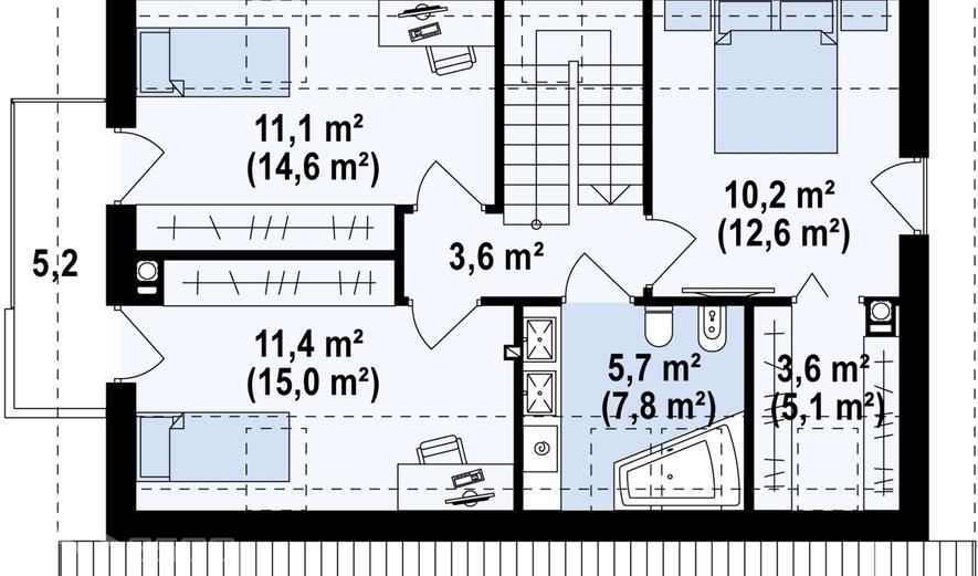 projekt domu Z225D Projekt domu Z225 D - Murator projekty