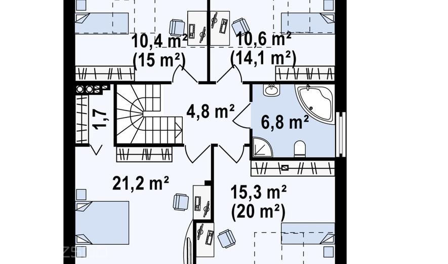 projekt domu Zx44 Projekt domu Zx44 - Murator projekty