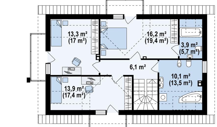 projekt domu Z223 Projekt domu Z223 - Murator projekty