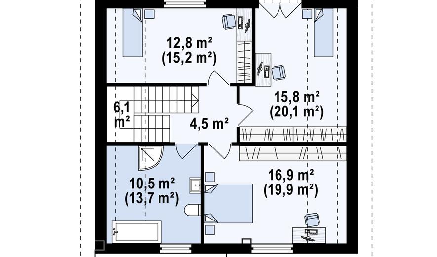 projekt domu Z224 Projekt domu Z224 - Murator projekty