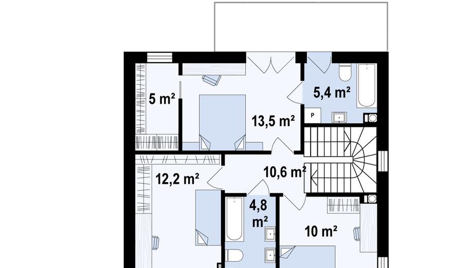 projekt domu Zx90 Projekt domu Zx90 - Murator projekty