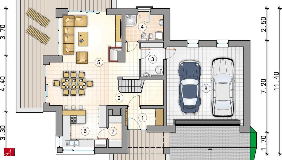 projekt domu GL1127 Jupiter XII - Murator projekty