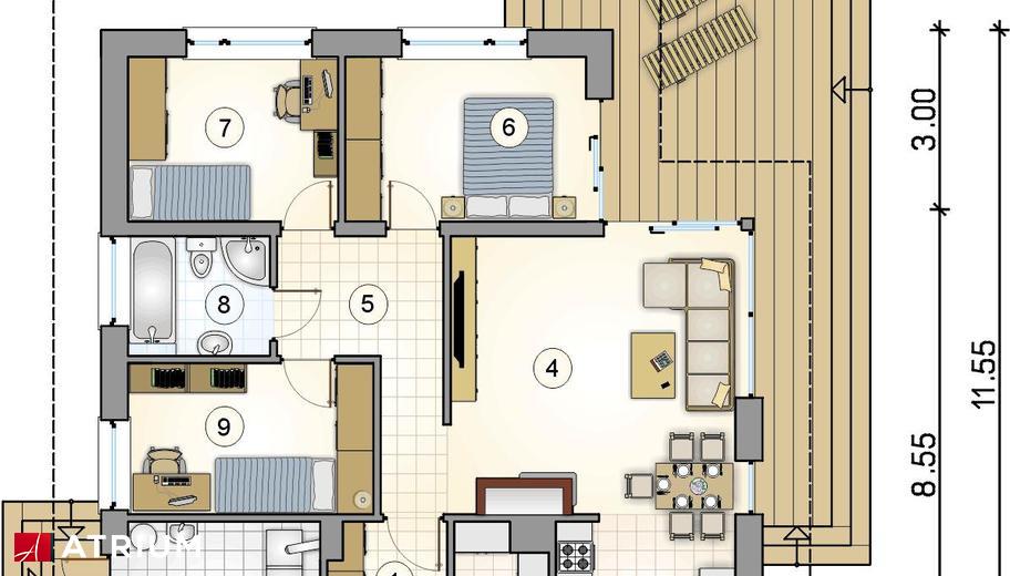 projekt domu GL1320 Amber XIV - Murator projekty
