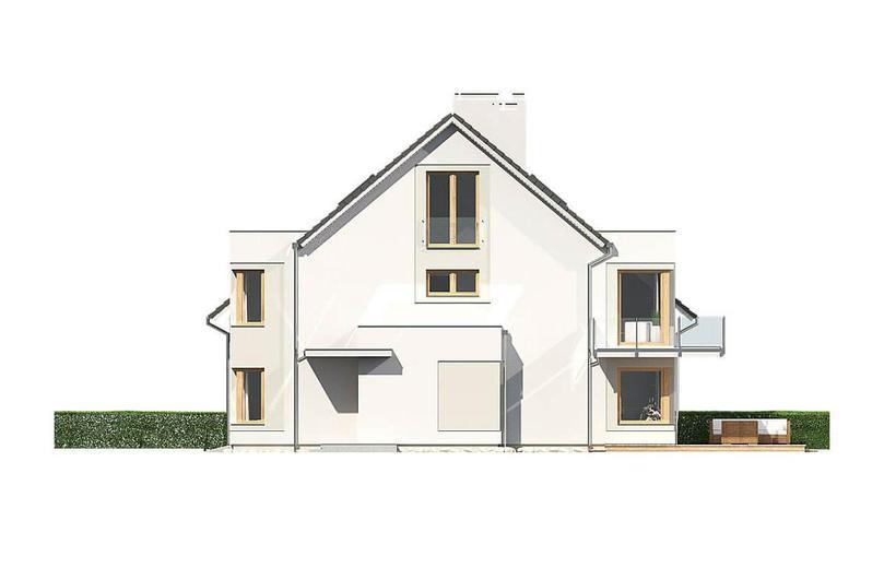 projekt domu AS117 Diana A segment lewy - Murator projekty