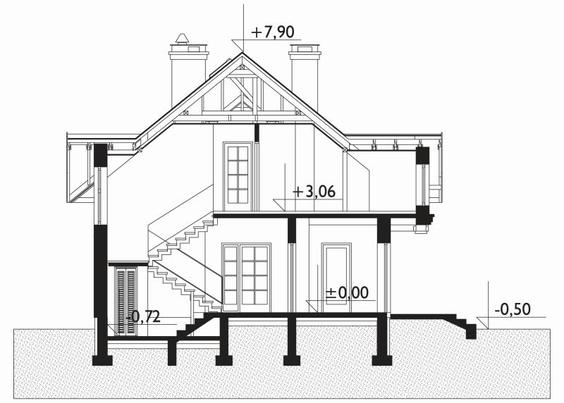 projekt domu AN871 Nowy Dworek-2 (871) - Murator projekty