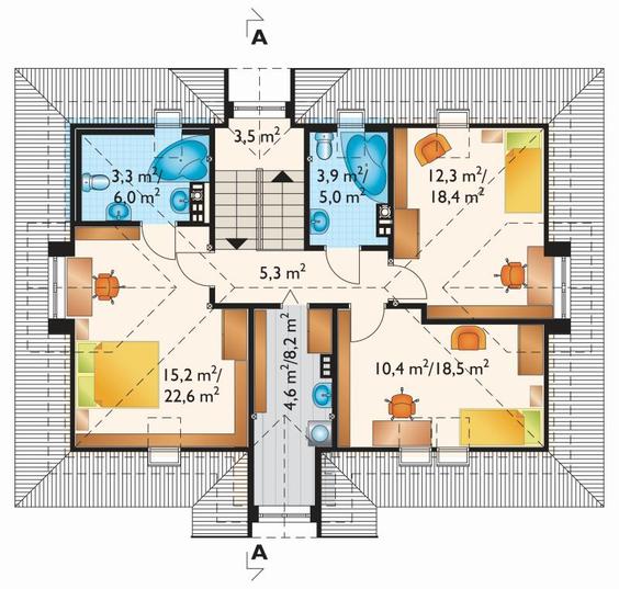 projekt domu AN871 Nowy Dworek-2 (871) - Murator projekty