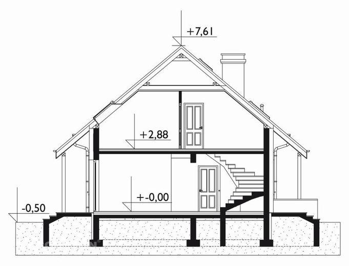 projekt domu AN1215 Kuklik (1215) - Murator projekty